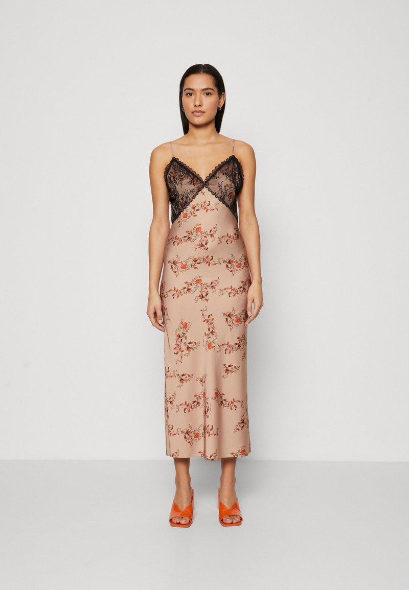 AllSaints IMMY OTO DRESS - Robe de cocktail - almond beige/beige - ZALANDO