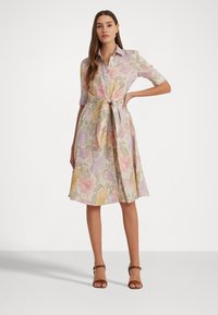 Lauren Ralph Lauren WAKANA ELBOW SLEEVE DAY DRESS - Blousejurk - cream multi/meerkleurig ...