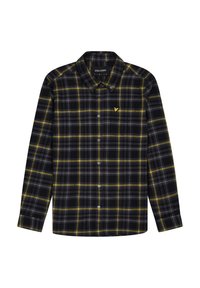 Lyle & Scott CHECK - Skjorta - jet black/svart - Zalando.se