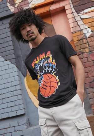 Puma TRASH TALK TEE - Camiseta estampada - white/blanco - Zalando.es