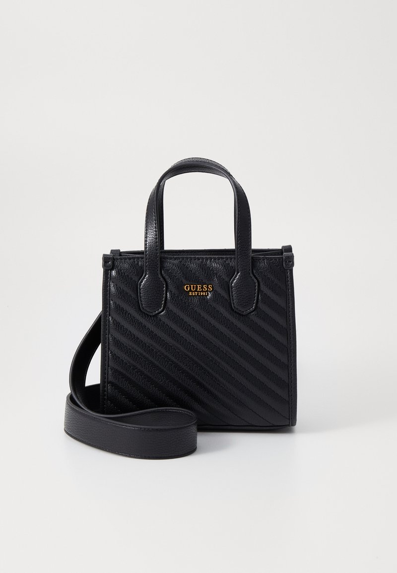 Guess SILVANA MINI TOTE - Handbag - black - Zalando.ie