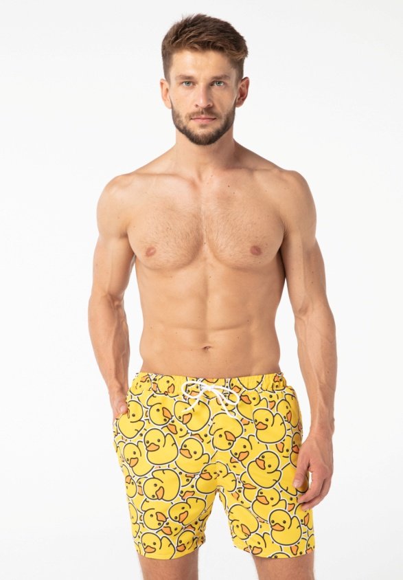 Mr. GUGU & Miss GO RUBBER DUCK - Shorts da mare - yellow/giallo ...