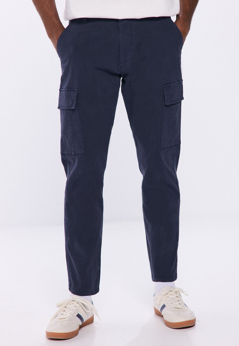 Springfield Pantalon cargo - blue/bleu - ZALANDO.FR
