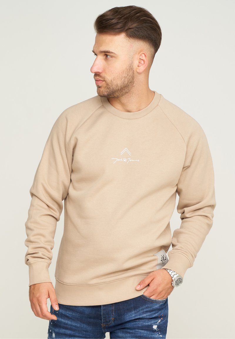 Jack & Jones MATTEO CREW - Sweatshirt - beige - Zalando.de