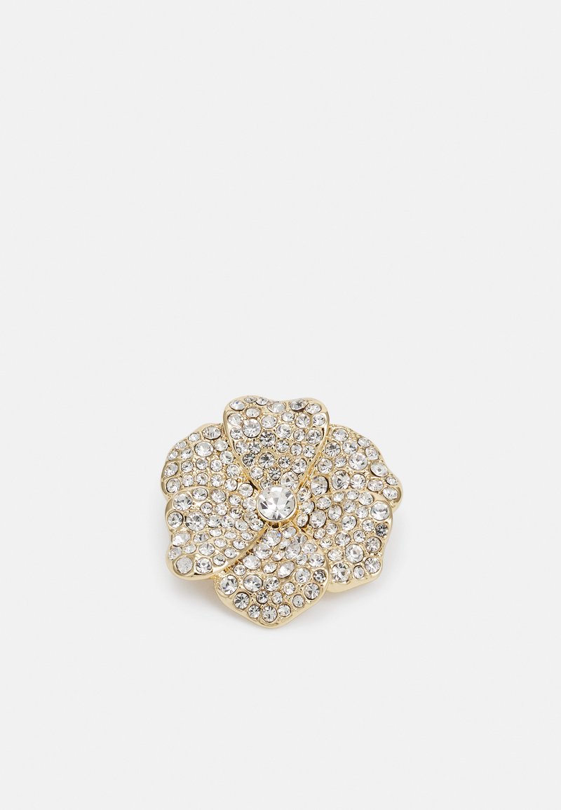 Lauren Ralph Lauren BOX PIN FLOWER - Brooch - gold-coloured/transparent ...