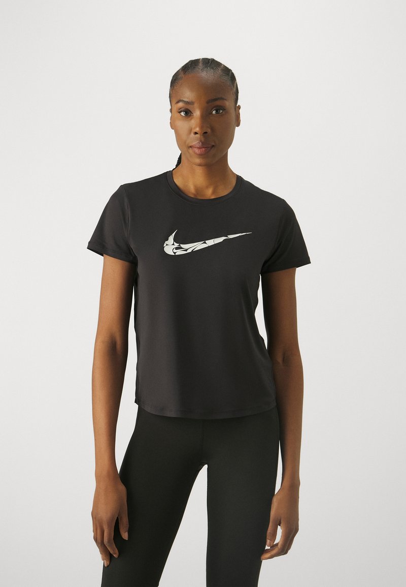 Nike Performance ONE TOP - T-shirt till träning - black/white/svart ...