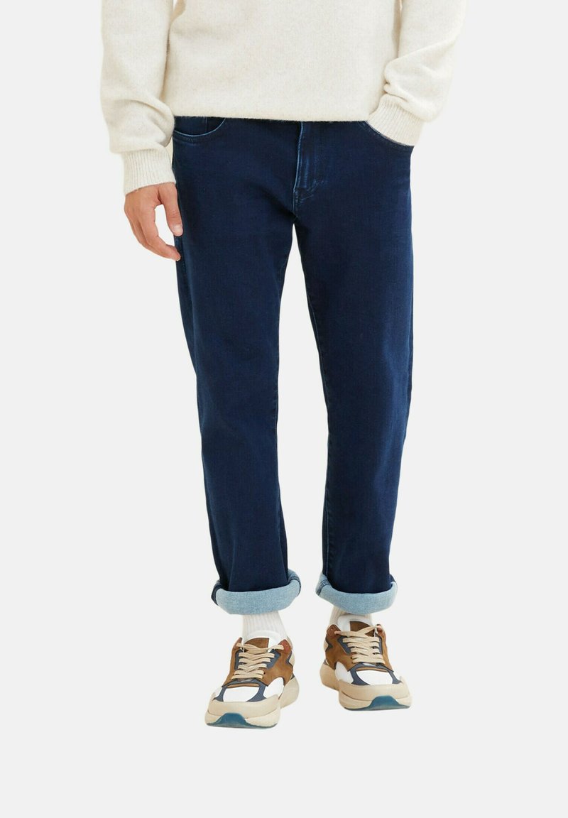 TOM TAILOR JOSH - Jeans Slim Fit - clean dark stone blue denim/blau ...