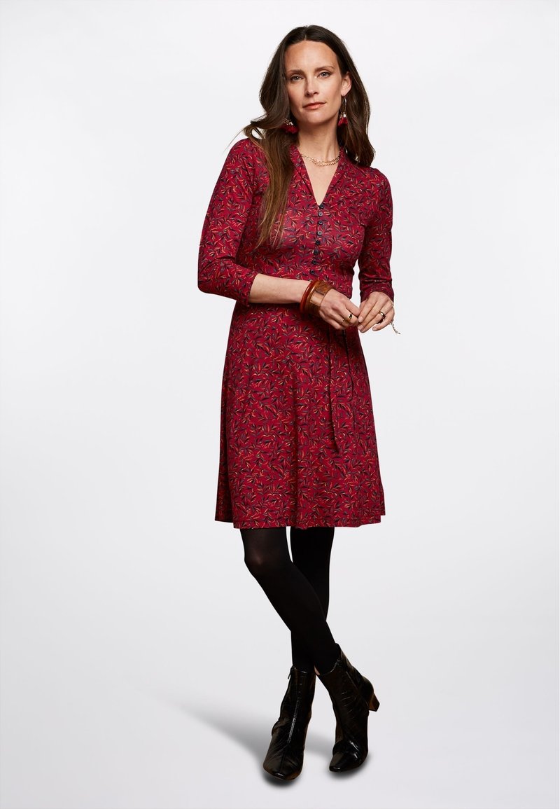 King Louie EMMY VINTI - Skjortekjole - cherry red/rød - Zalando.dk