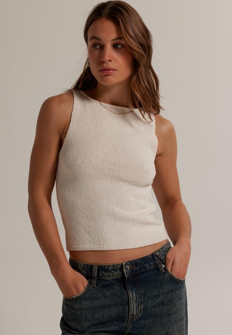 America Today SINGLET GAYA - Top - ivory/offwhite - Zalando.de