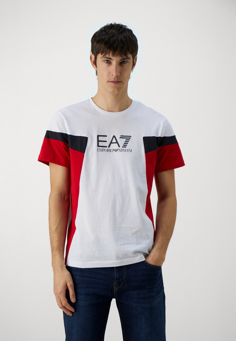 EA7 Emporio Armani T-Shirt print - bianco/weiß - Zalando.de