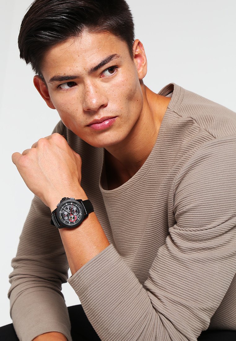 Michael Kors RYKER - Chronograph watch - schwarz/black - Zalando.de