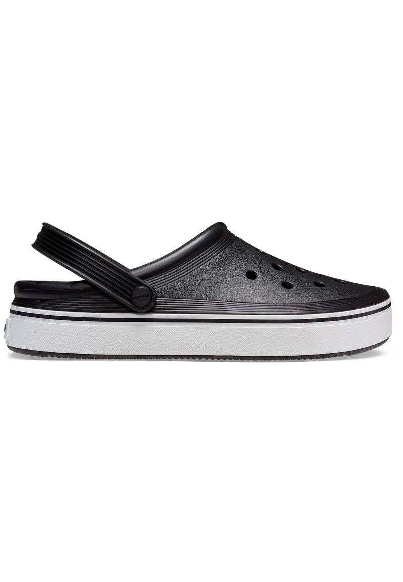 Crocs OFF COURT - Sandalias planas - black/negro metalizado - Zalando.es