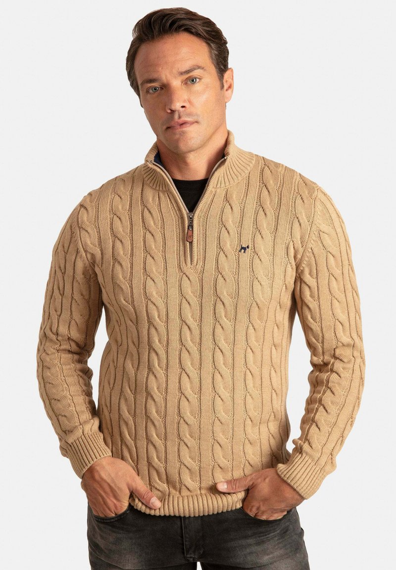 Williot HAIR BRAID PATTERN HALF ZIP SOFT TOUCH - Jersey de punto ...