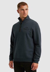 PME Legend PULLOVER MIT HALBEM REISSVERSCHLUSS - Sweatshirt - carbon ...