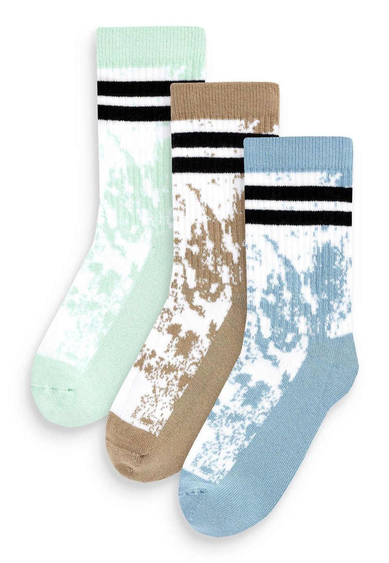Next CUSHIONED FOOTBED 3 PACK STANDARD - Socks - blue tie dye/blue ...