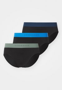 Schiesser RIO 3 PACK - Briefs - indigo/khaki/aquarium/dark green ...