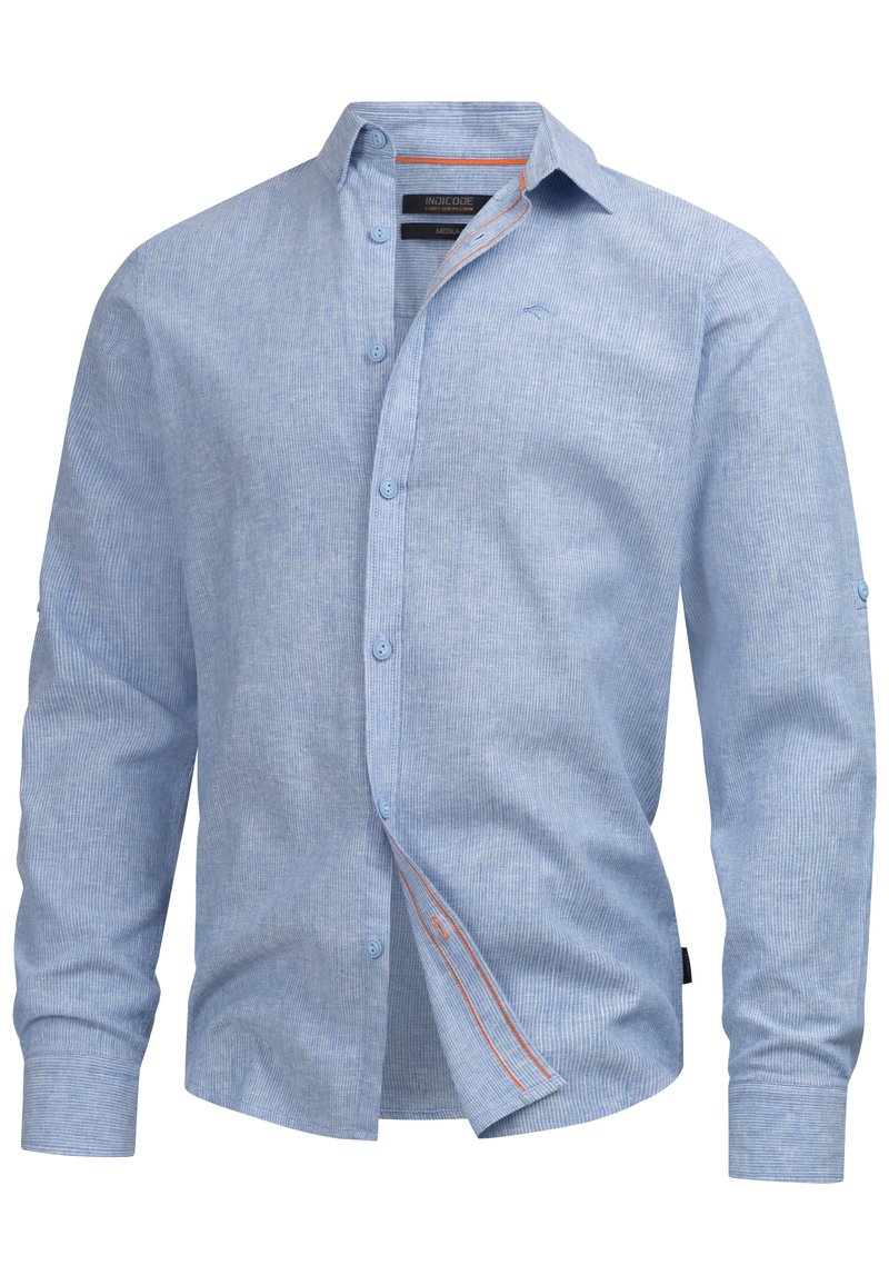 INDICODE JEANS LANGARM THEON - Overhemd - dk denim/donkerblauw - Zalando.nl