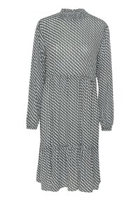 Kaffe KAKARINA AMBER - Hverdagskjole - grey celestialblue wavy print ...