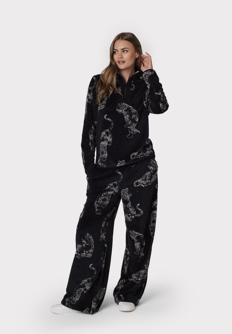Chelsea Peers TIGER PRINT SET - Pyjamas - black/svart - Zalando.se