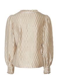 YAS YASRIPPLE VNECK - Blouse - sheer bliss/beige - Zalando.nl