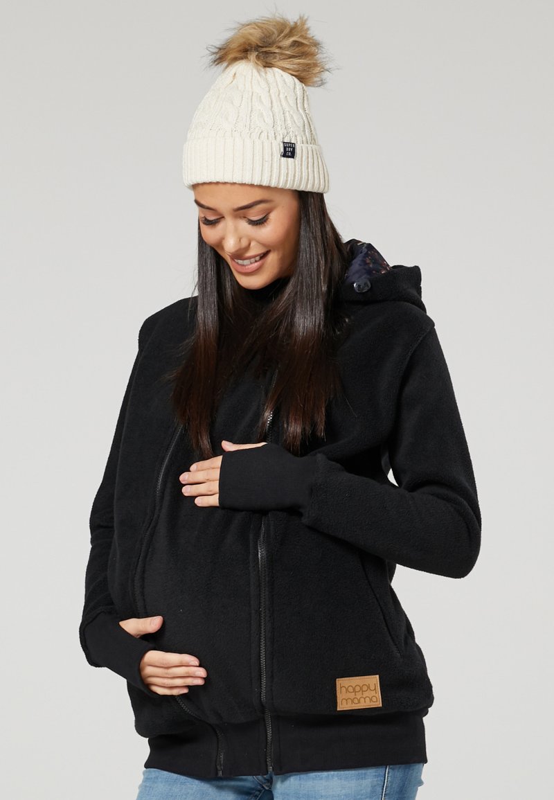 Happy Mama Fleece jacket - black - Zalando.co.uk