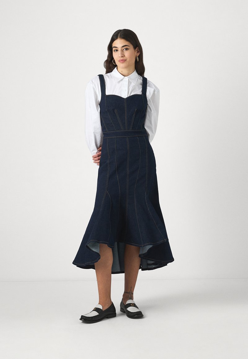 7 for all mankind SWEATHEART DRESS CASH - Jeanskleid - dark blue/blau ...