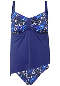 Ulla Popken TANKINI SET TOP AND SLIP - Bikini - dark blue/azul marino ...