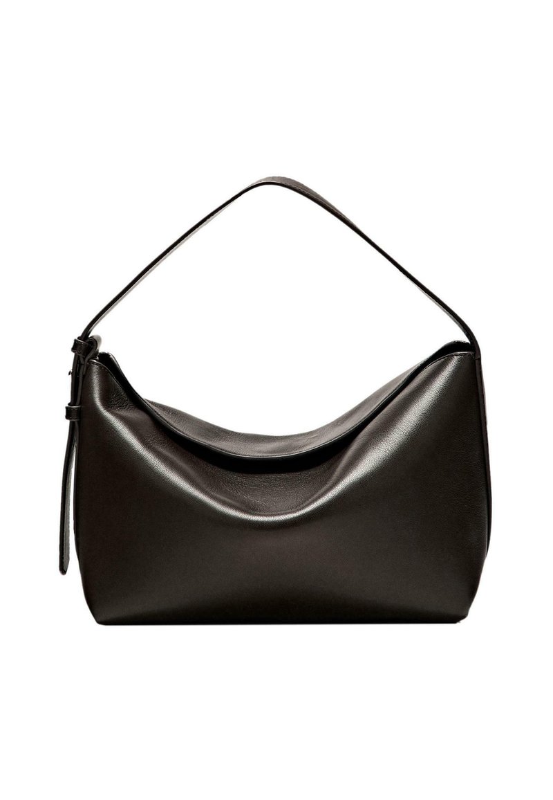 Massimo Dutti SMALL - Handtas - dark brown/donkerbruin - Zalando.nl