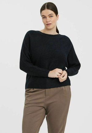 Nümph NUDAYA NOOS - Strickpullover - caviar/schwarz - Zalando.ch