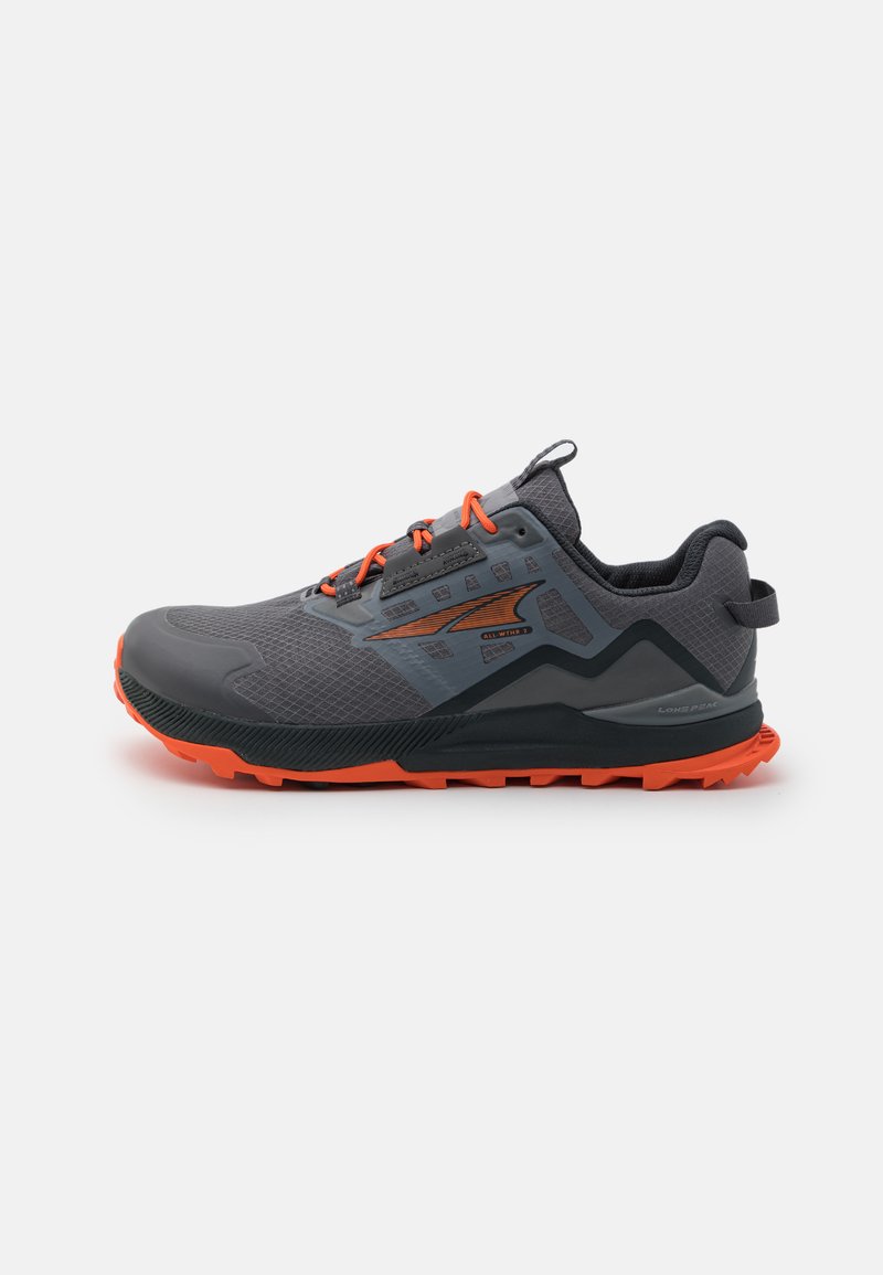 Altra LONE PEAK LOW ALL WTHR 2 - Maastojuoksukengät - gray/orange ...