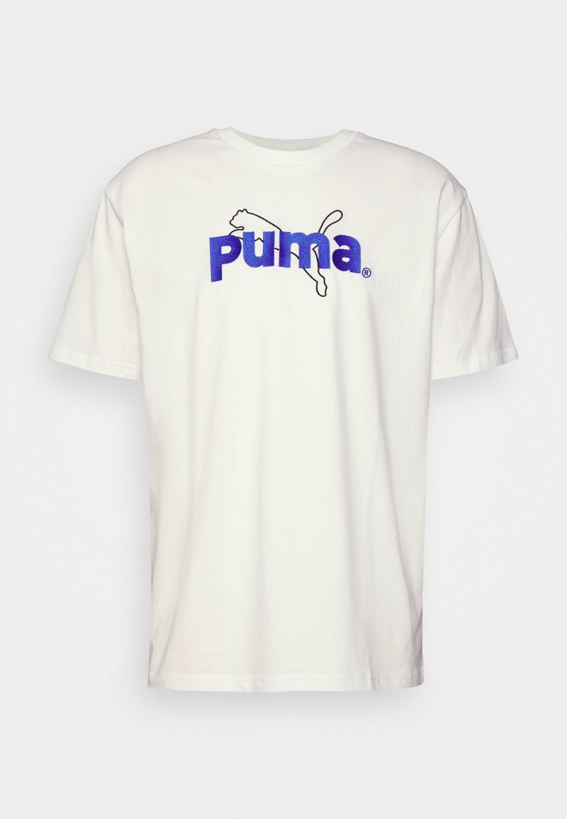 Puma TEAM GRAPHIC TEE - T-Shirt print - white/weiß - Zalando.ch