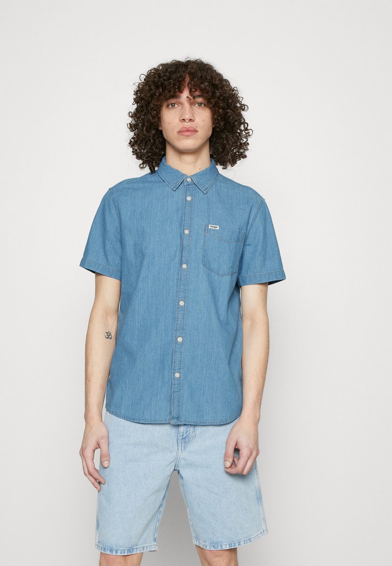 Wrangler Chemise - light stone/denim bleu - ZALANDO.FR