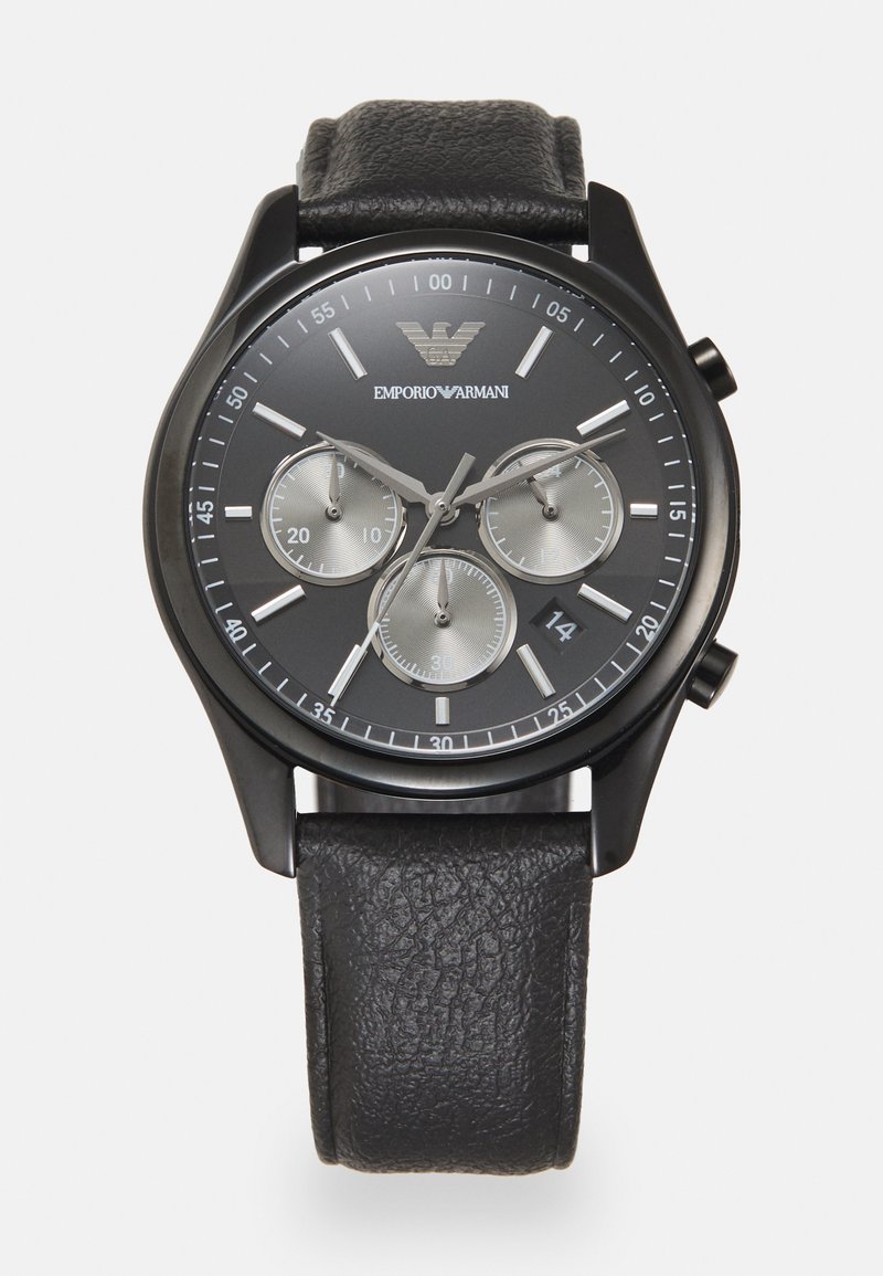 Emporio Armani WATCH - Chronograph watch - black - Zalando.ie