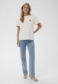 Saint Tropez PEXTANSZ - Print T-shirt - ice/off-white - Zalando