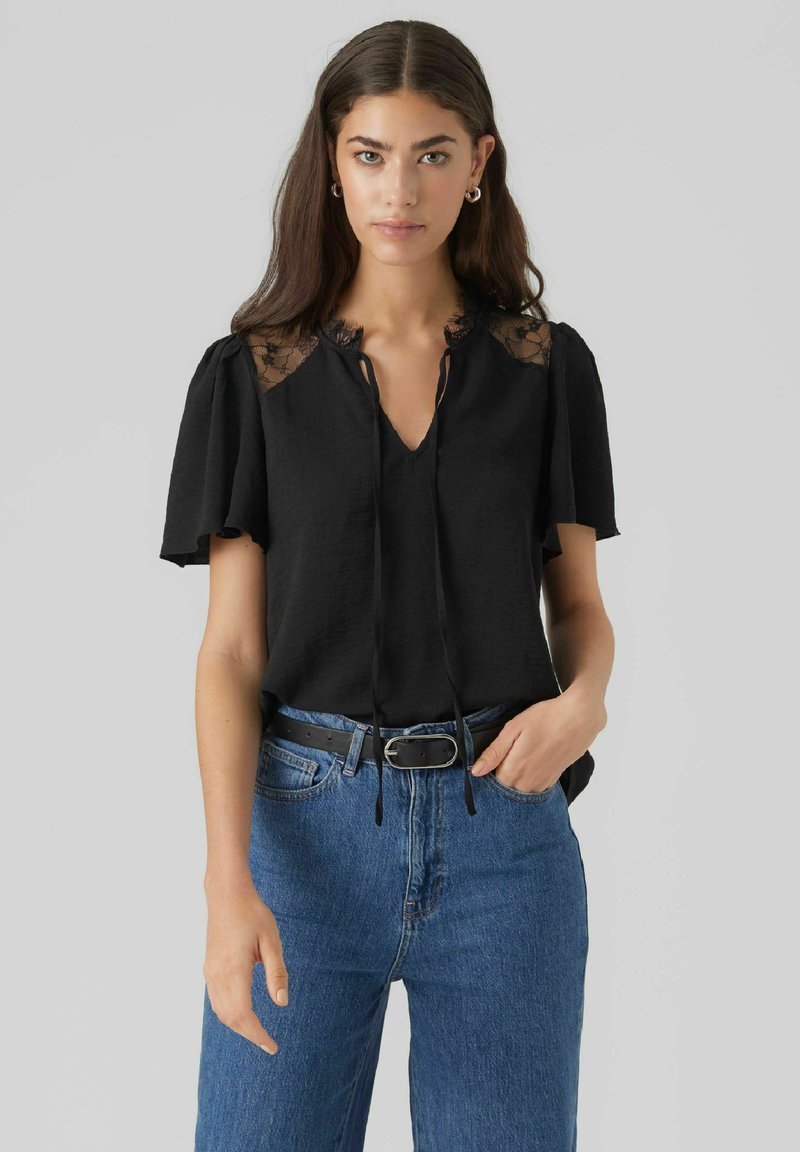 Vero Moda Bluse - black/sort - Zalando.dk