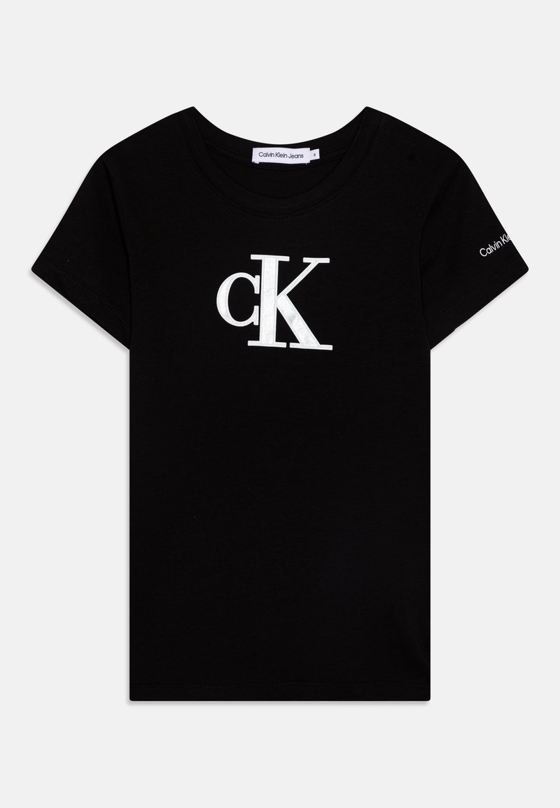 Calvin Klein Jeans Monogram T Shirt Print Black Schwarz Zalando De