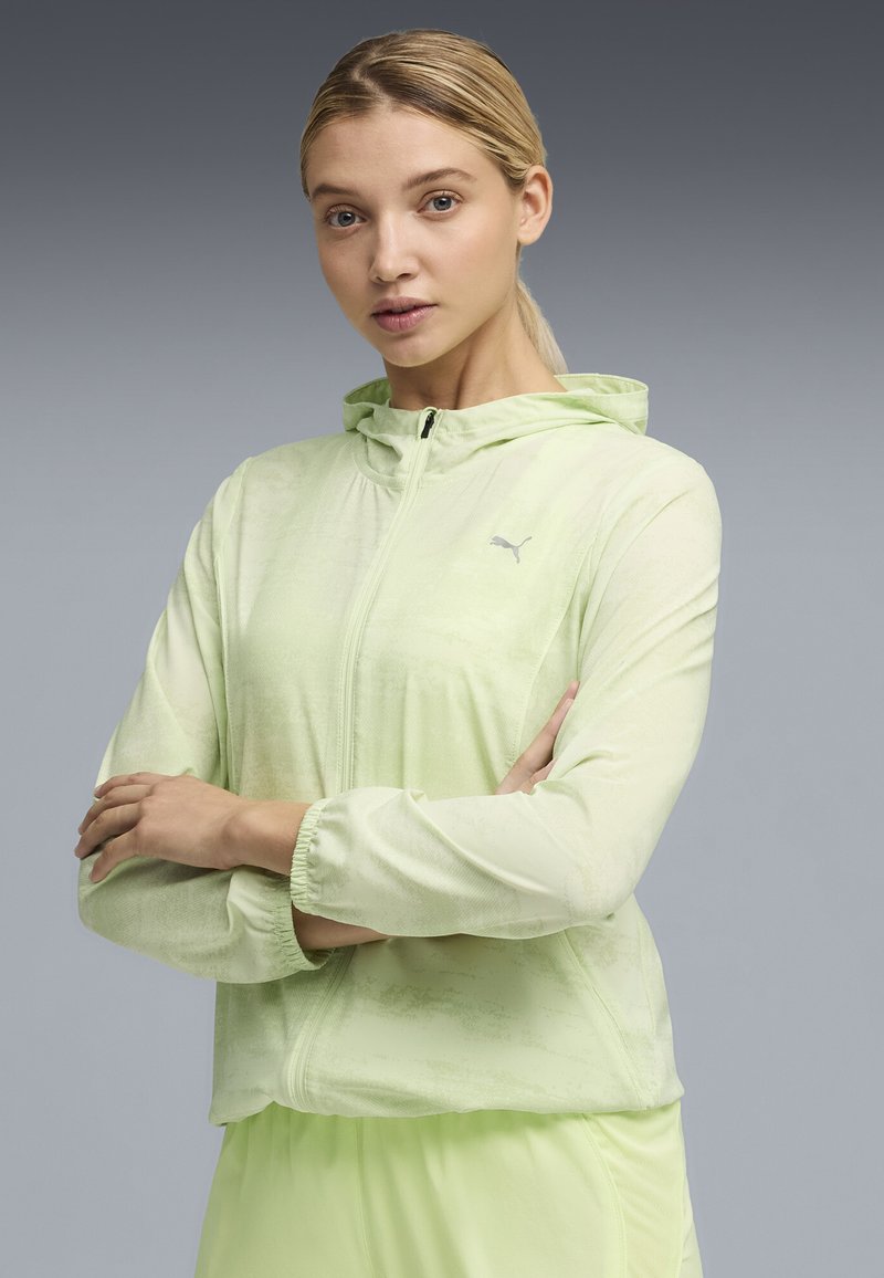 Puma RUN VELOCITY MIT PRINT - Training jacket - apple spritz/green ...