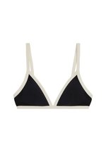 OYSHO CONTRAST - Triangle bra - black - Zalando.ie
