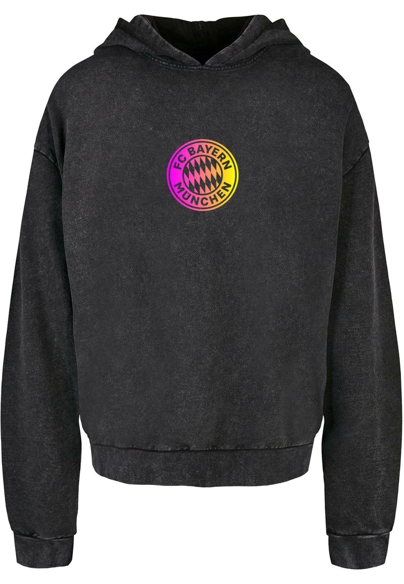 FC Bayern München LOGO PY ACID WASHED - Sweatshirt - black - Zalando.de