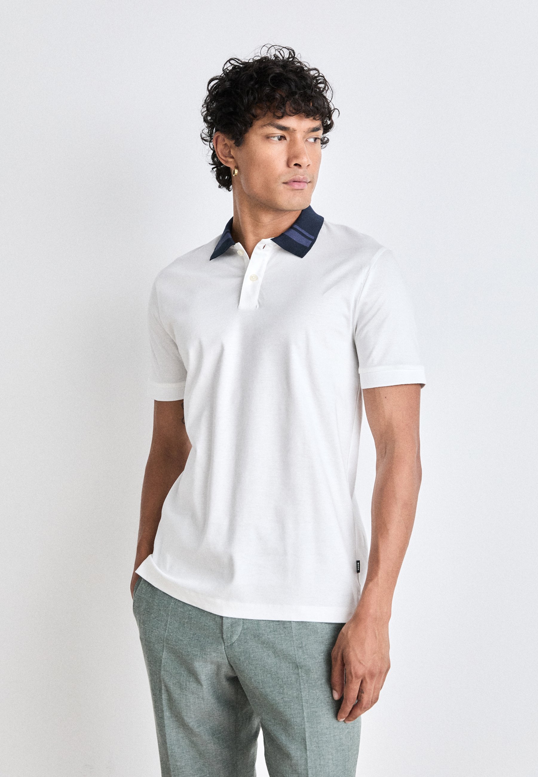 BOSS PHILLIPSON Polo white blanc ZALANDO.FR