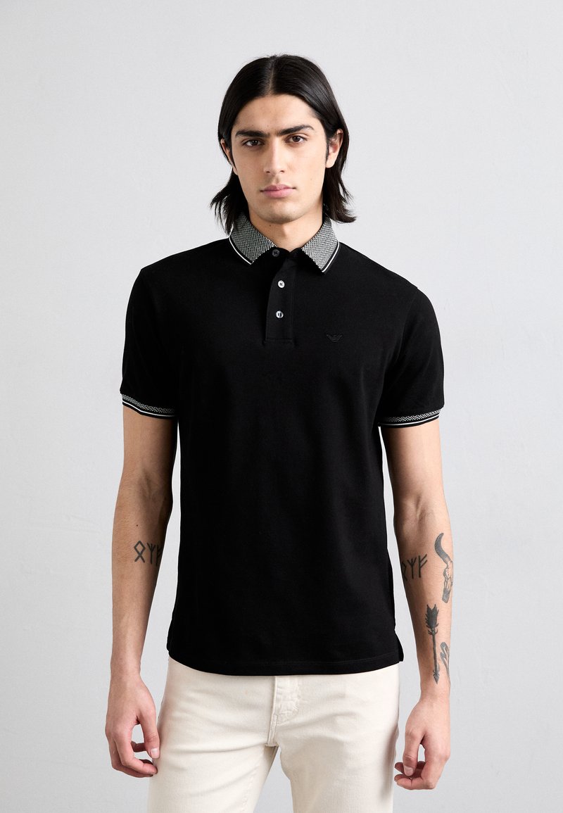 Emporio Armani Polo - black updown/noir - ZALANDO.FR