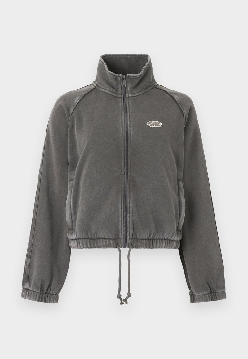 Santa Cruz GROOVY STACK TRACK - Zip-up sweatshirt - grey wash/grey ...
