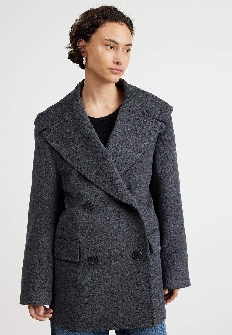 Tiger of Sweden ELLAN - Klassisk kåpe / frakk - dark grey/mørkegrå ...