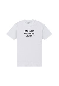 Henry Tiger POP CREATURES APATHY - T-Shirt print - white/weiß - Zalando.de