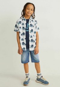 C&A 2 PACK - Short - denim-light blue/denim bleu gris - ZALANDO.FR