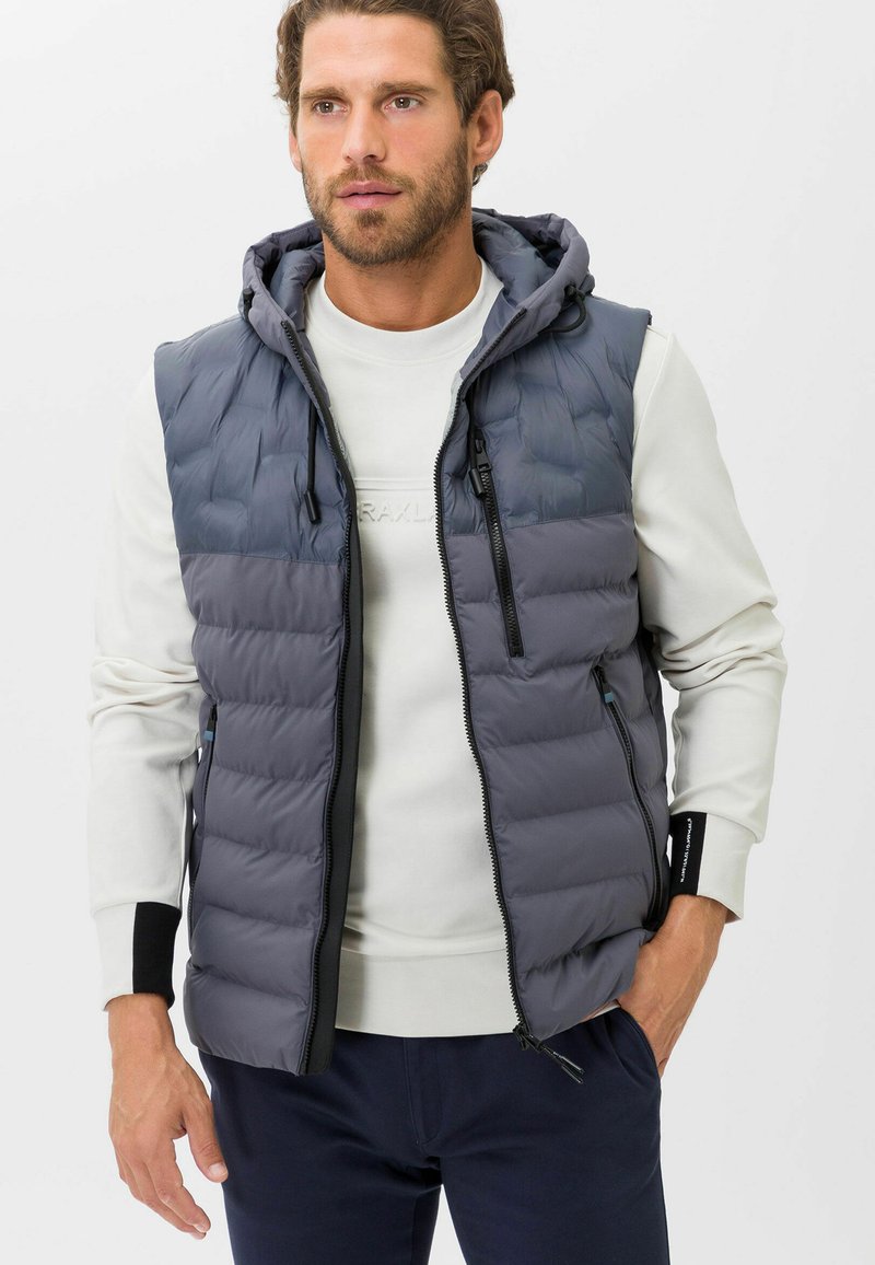 BRAX STYLE LUC - Weste - grey/grau - Zalando.ch