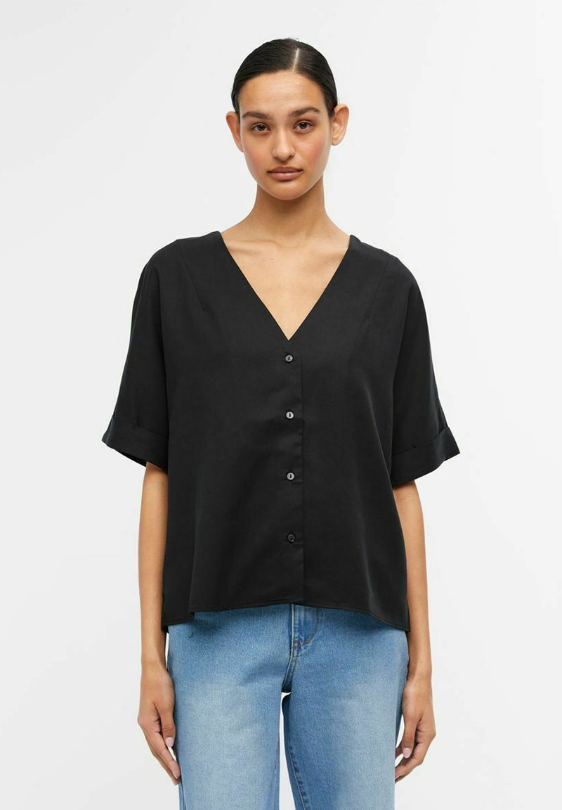 Object KURZARM - Blouse - black/noir - ZALANDO.FR