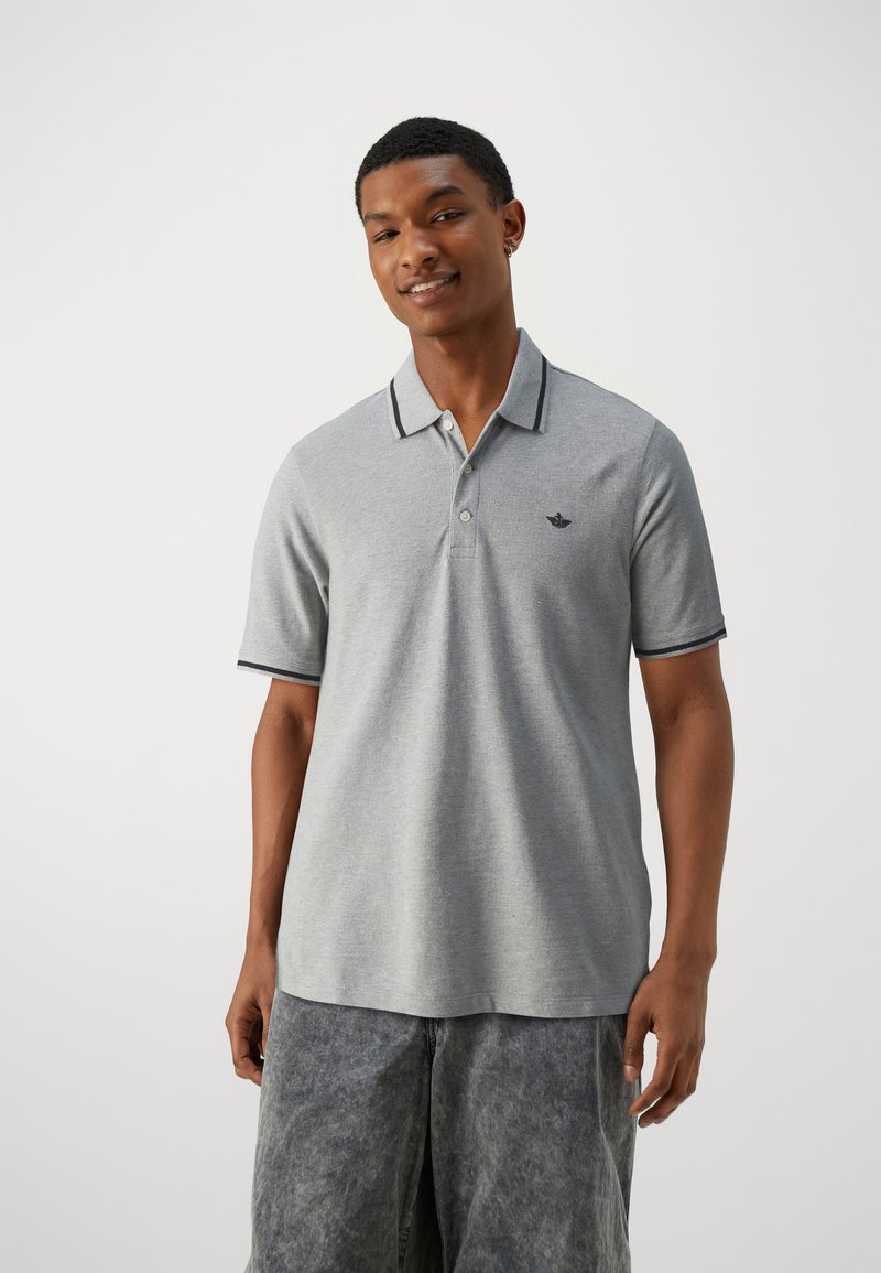 DOCKERS ORIGINAL - Polo - mid tone grey heather/gris chiné - ZALANDO.FR