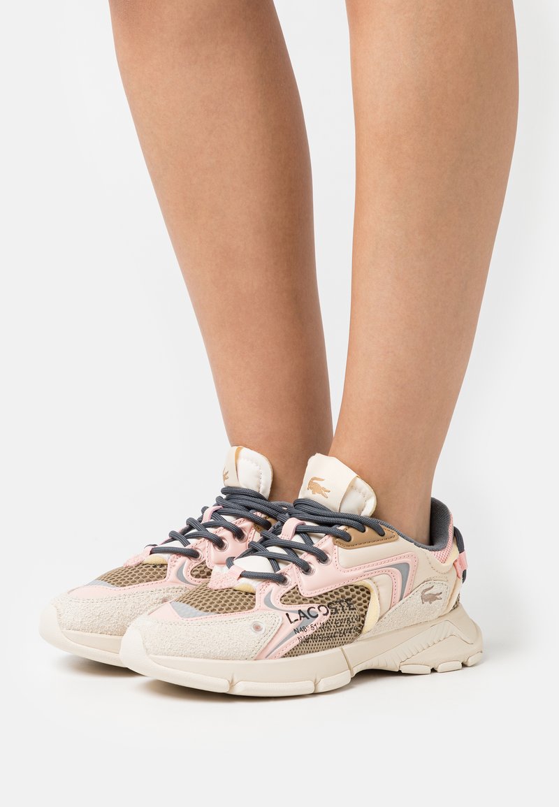Lacoste Trainers - off-white/light pink/off-white - Zalando.co.uk