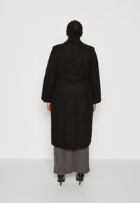 EVOKED VILA VIMANO MAXI TIE BELTED COAT - Mantel - black/zwart - Zalando.nl